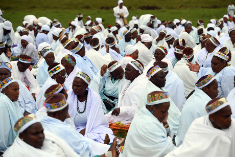 Members Shembe Church Pray On Top Editorial Stock Photo - Stock Image ...