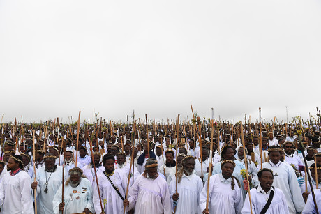 Members Shembe Church Pray On Top Editorial Stock Photo - Stock Image ...