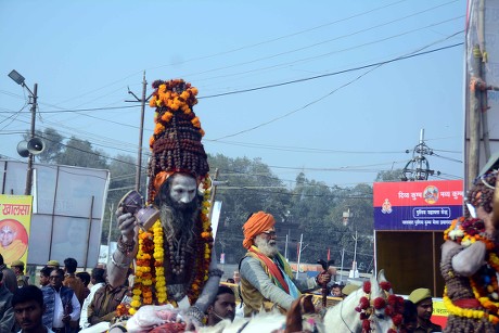 Holy Month Magh City Ganga Huge Editorial Stock Photo - Stock Image ...
