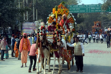 Holy Month Magh City Ganga Huge Editorial Stock Photo - Stock Image ...
