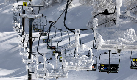 View Cable Cars Covered Ice After Editorial Stock Photo - Stock Image ...