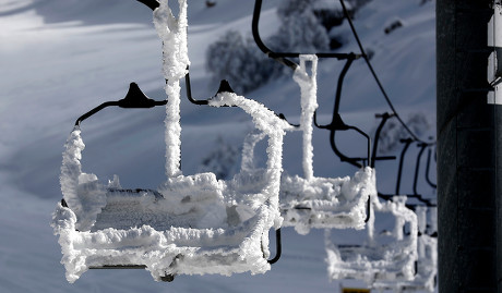 View Cable Cars Covered Ice After Editorial Stock Photo - Stock Image ...