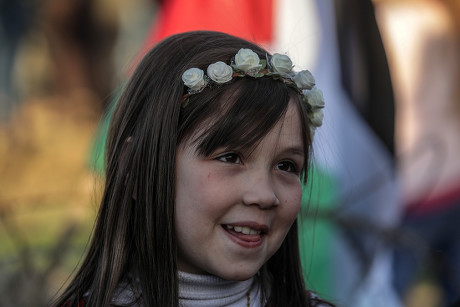 Palestinian Girl Smile She Attend Protest Editorial Stock Photo - Stock ...