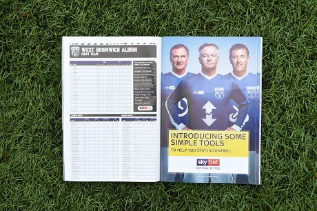 Skybet Advert Match Day Programme Editorial Stock Photo - Stock Image ...
