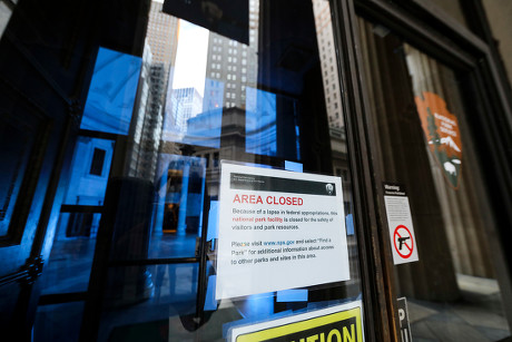 Notice Closure Seen Entrance Federal Hall Editorial Stock Photo - Stock ...