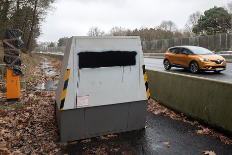 Vandalized Speed Camera Near Martignas France Editorial Stock Photo ...