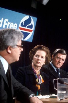 The Conservative Party Election Launch, UK - 1983 Stock Pictures ...
