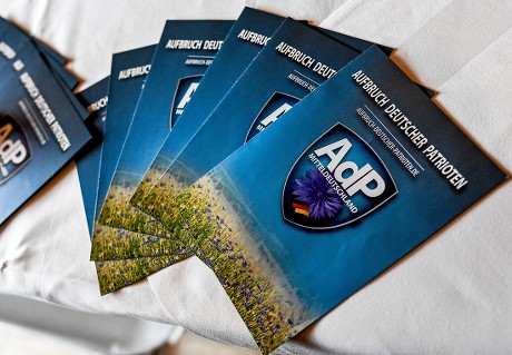 Pamphlets New Party Aufbruch Deutscher Patrioten Editorial Stock Photo ...