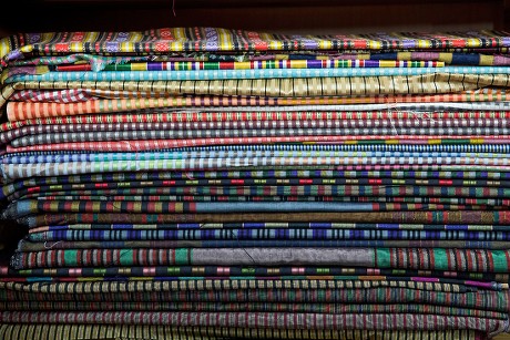 Syrian Textiles Seen Palestinian Fabric Merchant Editorial Stock Photo ...
