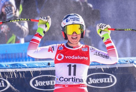 Stephanie Venier Austria Celebrates After Taking Editorial Stock Photo ...