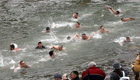 Epiphany swimming in East Sarajevo, Bosnia And Herzegovina - 19 Jan ...