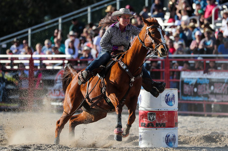 Tara Slager 151 Competes Wpra Barrel Editorial Stock Photo - Stock ...