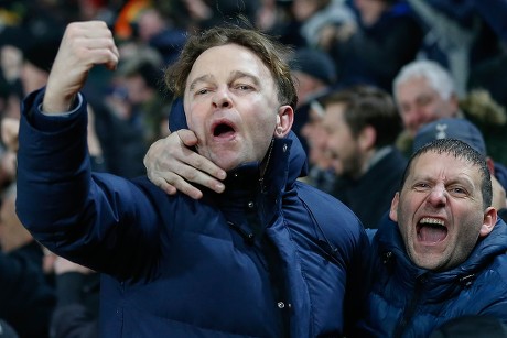 Tottenham Hotspur Fans Celebrating During Premier Editorial Stock Photo ...