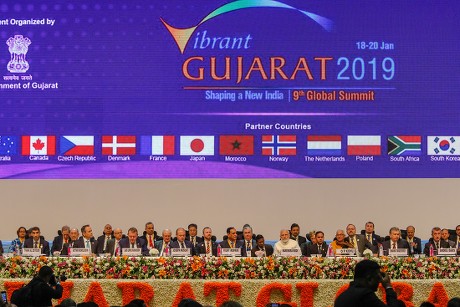 Vibrant Gujarat Global Summit, Gandhinagar, India - 18 Jan 2019 Stock Pictures, Editorial Images ...