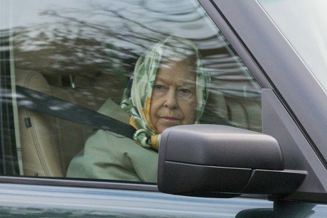 Queen Elizabeth Ii Driving On Public Editorial Stock Photo - Stock ...