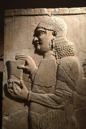 Ancient Sumerian Statue On Display European Editorial Stock Photo ...