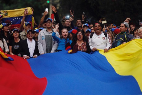Venezuelans Based Mexico Meet Venezuelan Embassy Editorial Stock Photo ...