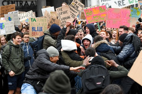 Student Strike Action Urging Pupils Skip Editorial Stock Photo - Stock ...