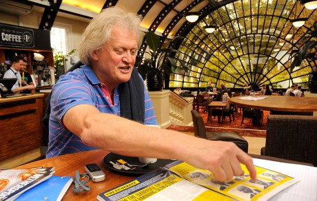 Tim Martin, owner of JD Wetherspoon, at the Imperial pub in Exeter, UK ...