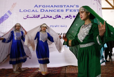 Afghan Girls Perform During Local Traditional Editorial Stock Photo ...