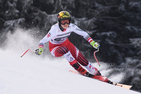 Christina Ager Austria Action During Womens Editorial Stock Photo ...
