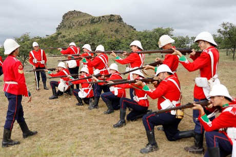 Members Reenactment Group Perform Zulu Warriors Editorial Stock Photo ...