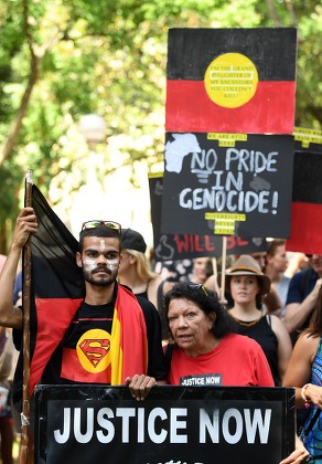 Indigenous Dancers Participate Invasion Day Rally Editorial Stock Photo ...