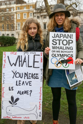 Anti-Whaling protest, London, UK - 26 Jan 2019 Stock Pictures ...