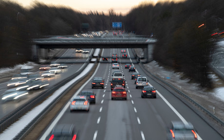 Traffic On German Motorway A95 Near Editorial Stock Photo - Stock Image ...