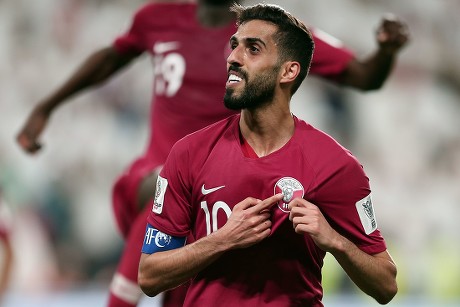 Saad Al Sheeb Goalkeeper Qatar Celebrates Editorial Stock Photo - Stock ...
