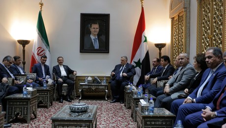 Syrian Parliament Speaker Hammoudeh Sabbagh Cr Editorial Stock Photo ...
