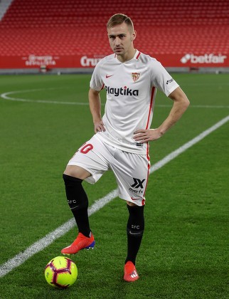 Sevillas Midfielder Marko Rog Poses Photographers Editorial Stock Photo ...
