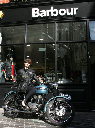 Helen Barbour Models Wearing Orginal Barbour Editorial Stock Photo ...