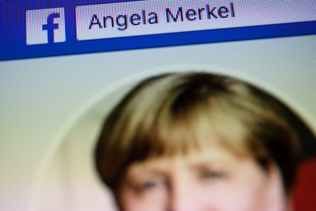 Section Facebook Page German Chancellor Angela Editorial Stock Photo ...