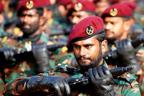 Sri Lankas Triforces Personnel Carrying National Editorial Stock Photo ...