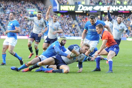 Chris Harris Breaks Tackle Score Try Editorial Stock Photo - Stock ...