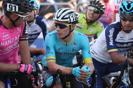 Colombian Cyclists Jonathan Restrepo L Manzana Editorial Stock Photo ...
