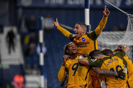 Anthony Knockaert 11 Brighton Celebrates Brightons Editorial Stock ...