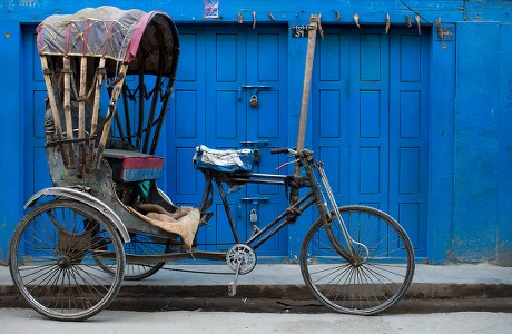 Three Wheeler Rickshaw Parks Kathmandu Nepal Editorial Stock Photo ...