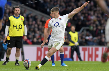 Englands Owen Farrell Kicks Conversion Editorial Stock Photo - Stock ...