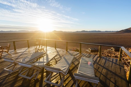Pool Terrace Elegant Desert Lodge Sesriem Editorial Stock Photo - Stock ...