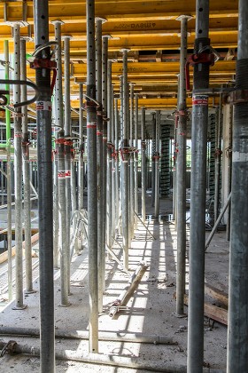 Construction Site Shell Scaffolding Slab Support Editorial Stock Photo ...