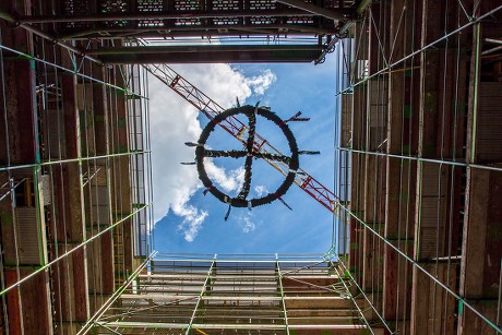 Toppingout Ceremony Office Building Toppingout Ceremony Editorial Stock ...
