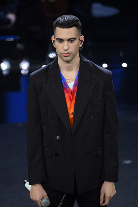 Singer Mahmood During Performance Editorial Stock Photo - Stock Image ...