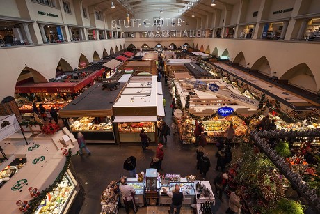 Stuttgart Market Hall Stuttgart Badenwuerttemberg Germany Editorial ...