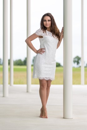 Model Released Young Woman Poses Barefoot Editorial Stock Photo - Stock ...
