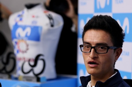 Colombian Rider Winner Anacona Movistar Team Editorial Stock Photo ...