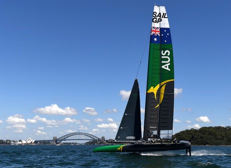 Sail GP practice and training, Sydney, Australia - 07 Feb 2019 Stock ...