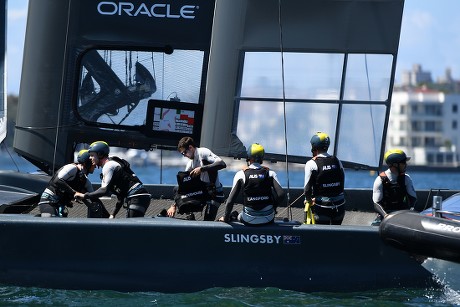 Australias Crew Race Their F50 Catamaran Editorial Stock Photo - Stock ...