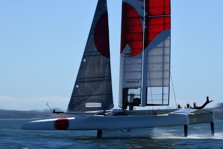 Japan Race Their F50 Catamaran During Editorial Stock Photo - Stock ...